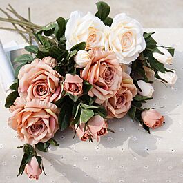 2 Branch Large Real Touch Rose Fwr