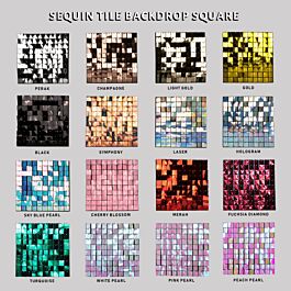 Sequin Tile Backdrop Wall Panel Per 5Pcs Bdp - Square